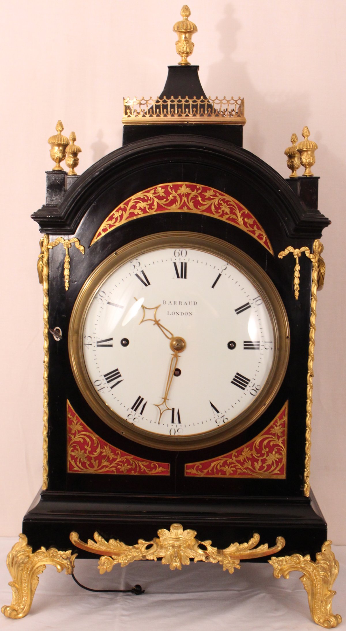 Antique bracket clock. Circa 1780. Barraud, London | Ian Burton Antique ...