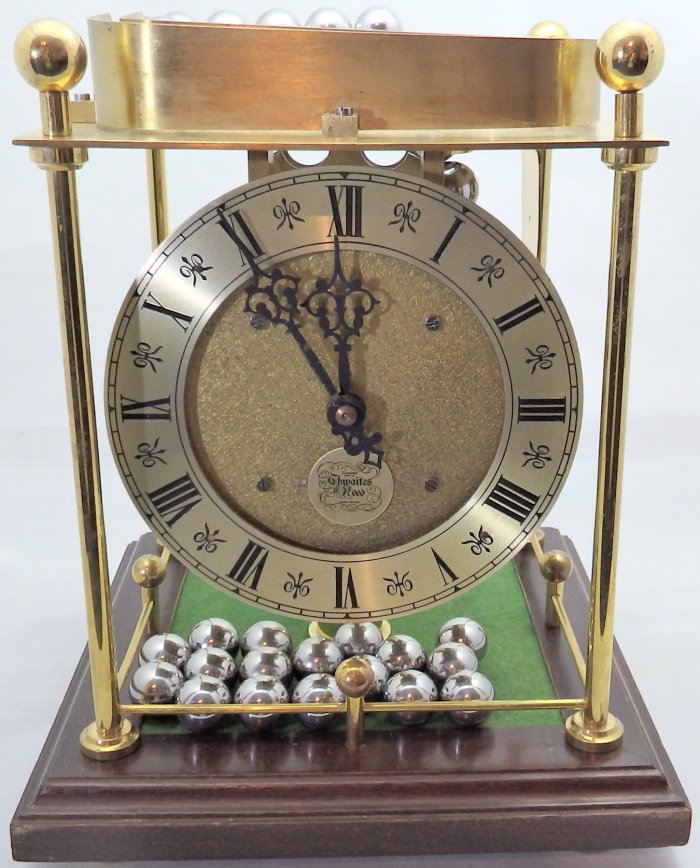 Vintage Limited Edition Spheroid Weight Clock. Thwaites & Reed. London ...