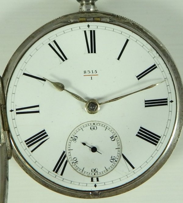 Antique Scottish silver fusee pocket watch Clark, Kelso C 1885 Working ...