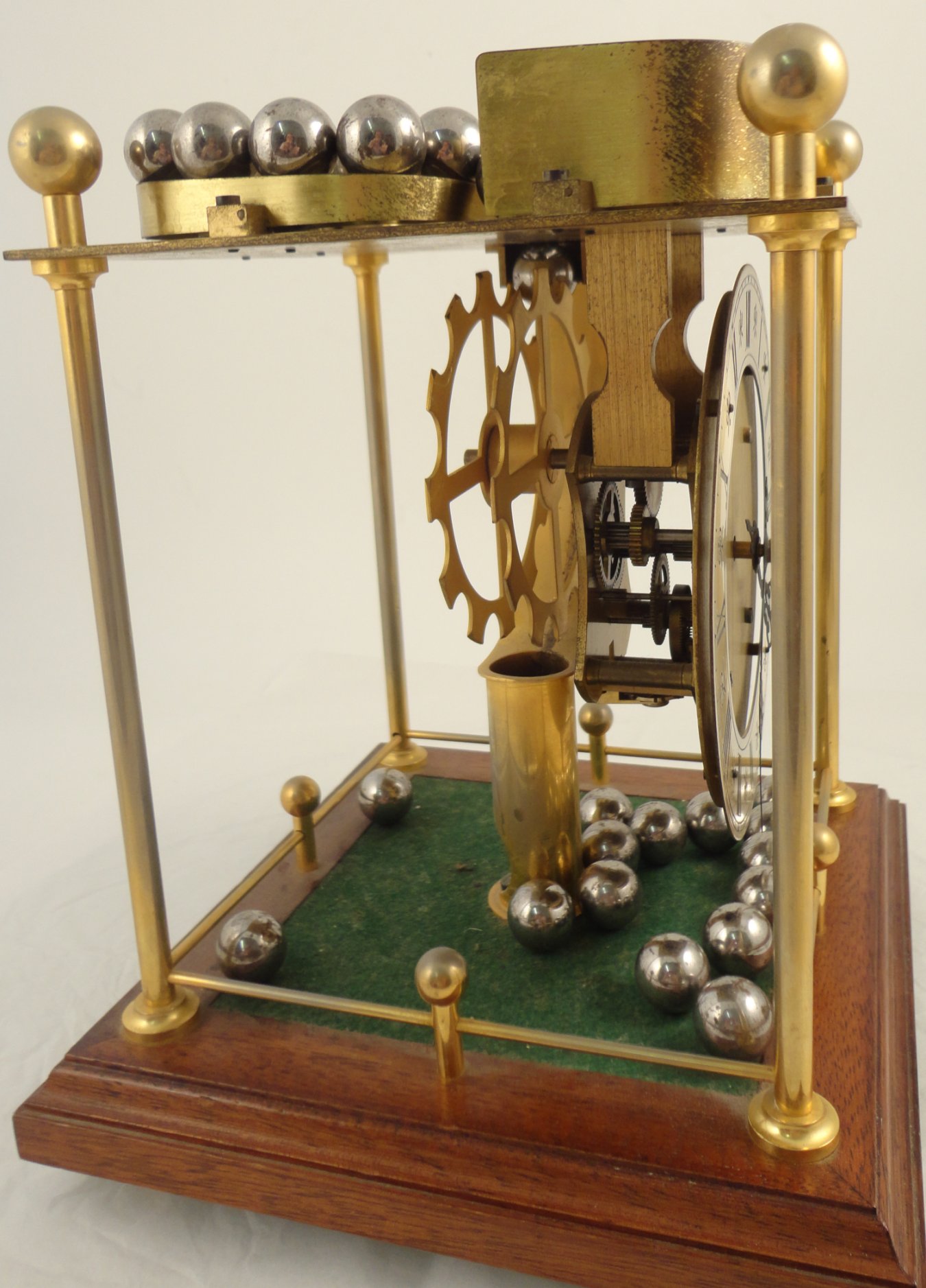 Vintage spheroid ball clock by Thwaites & Reed | Ian Burton Antique Clocks