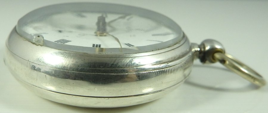 Antique Scottish silver fusee pocket watch Clark, Kelso C 1885 Working ...
